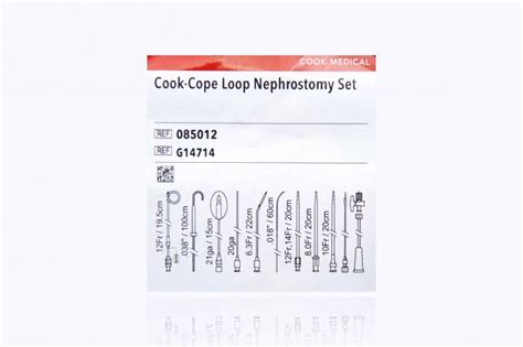 Cook G14714 120f Cook Cope Loop Nephrostomy Set 12f X Esutures