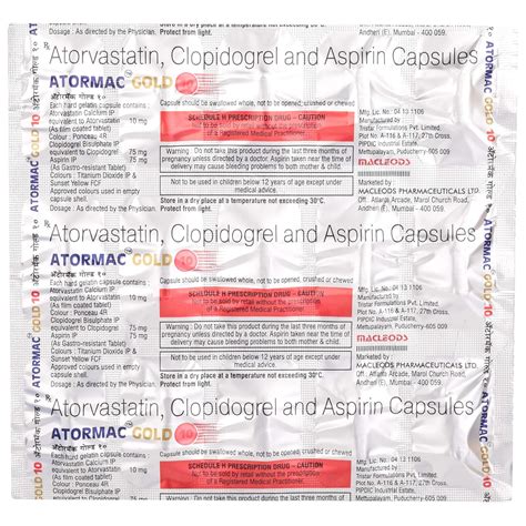 Atormac Gold 10 Capsule View Usage Side Effects Price And Subtitute Egmedi