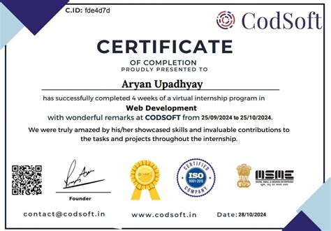 aryan upadhyay on linkedin webdevelopment internship learning tech