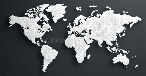 Image Showing A World Map In Dots Stock Illustration Illustration Of Graphic Digital 310157131