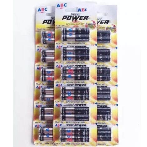 Jual BATERAI ABC SUPER POWER AAA A V ORIGINAL BATERE ELEKTRONIK REMOTE AC TV BATTERY ORI