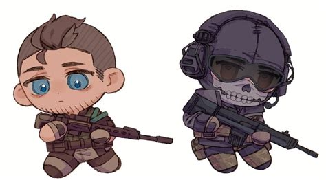 Ghost And Soap Call Of Duty And More Drawn By Yqqqqa Danbooru