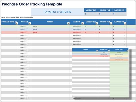 Purchase Order Log Template Excel Article Suggestion How To