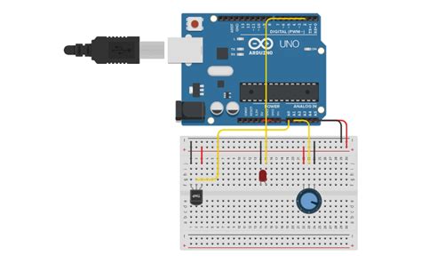 Circuit Design Sensor De Temperatura Con Ajuste Tinkercad