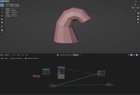 How To Create A Gradient Selection Along A Curved Mesh Object In