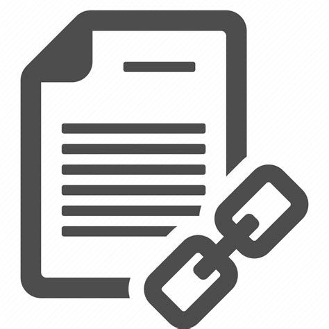 Document File Hyperlink Internet Link Page Weblink Icon Download On Iconfinder