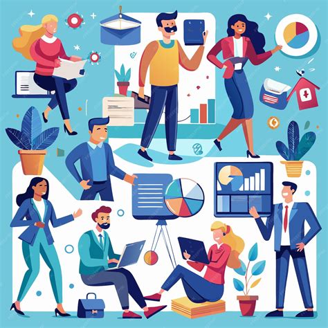 Business Team Collaboration Data Analysis Strategic Planning For Success Premium Ai Generated