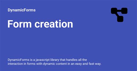 Form Creation Dynamicforms
