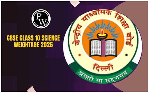 Cbse Class 10 Science Weightage 2026 Chapter Wise Marks Distribution
