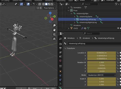 Armature Could Not See Rotation Of Import Fbx Model Blender Stack