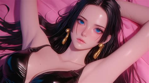 4k Hd Wallpaper Boa Hancock In Neon Pink