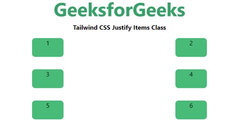 Tailwind CSS Justify Items GeeksforGeeks