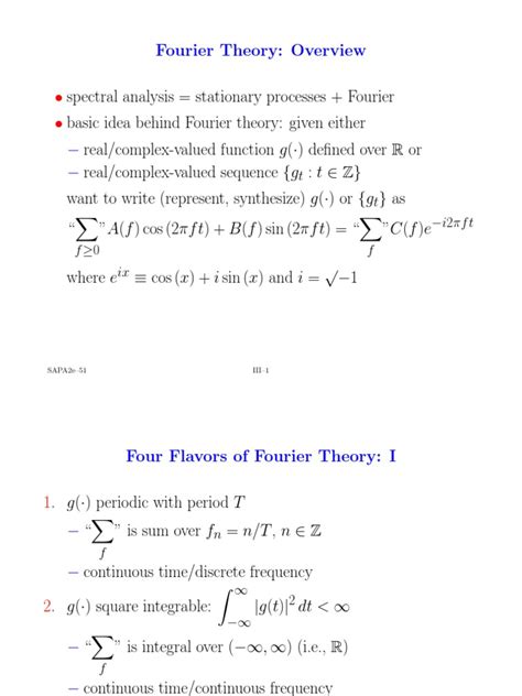Fourier Theory Download Free Pdf Discrete Fourier Transform