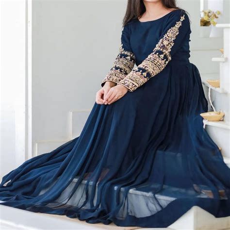 New Arrival Fashion Maxi Designer Chiffon Stitched Maxi Only For Girls