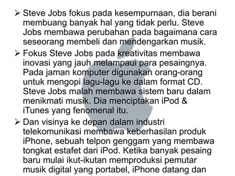 ide mutu steve jobs 13 0601 0019 selvia andreyani ppt
