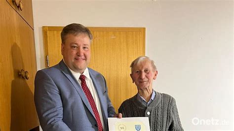 Georg Lutter Aus Wolfsfeld Feiert 95 Geburtstag Onetz