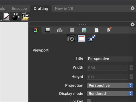 Missing “properties Viewport” Text In Sidebar Panel On Mac Rhino For
