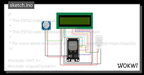 Esp32 Dht22 Display Wokwi Esp32 Stm32 Arduino Simulator