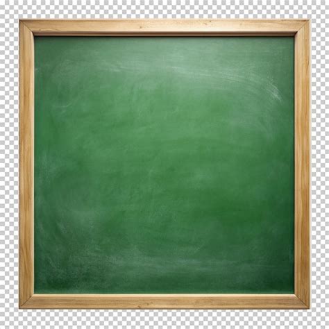 Empty Green Classroom Chalkboard Frame Png Premium Ai Generated Psd