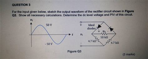 Solved QUESTION For The Input Given Below Sketch The Chegg