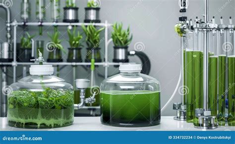 Algae Biofuel Production In Sustainable Aquaculture Stock Image 287875351