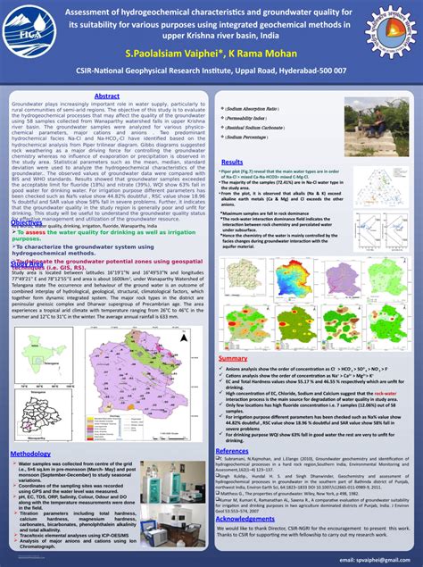 Pdf Assessment Of Hydrogeochemical Characteristics And Groundwater