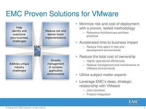 PPT EMC STORAGE FOR VMWARE VSPHERE PowerPoint Presentation Free Download ID