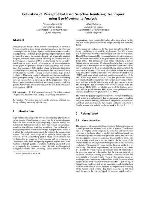 pdf evaluation of perceptually based selective rendering techniques