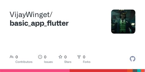 GitHub VijayWinget Basic App Flutter
