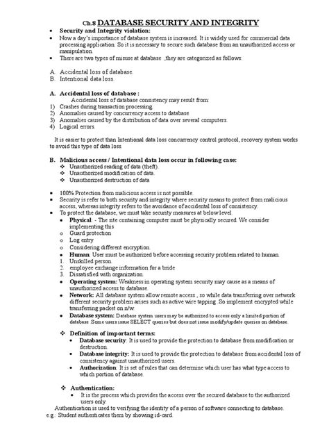 db security and integrity pdf authentication databases