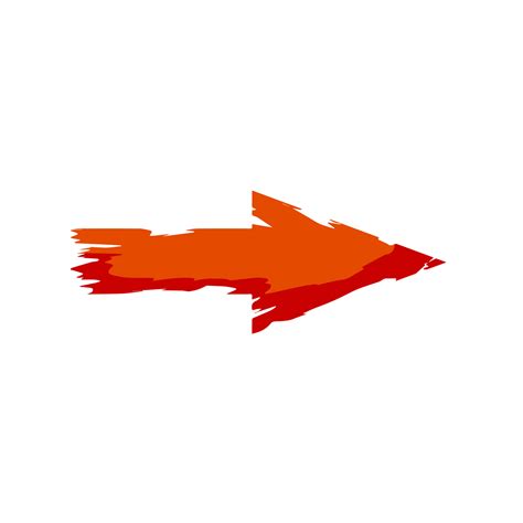 Red Arrow With Ragged Edges Direction Indicator In Grunge Style Vector Art At Vecteezy
