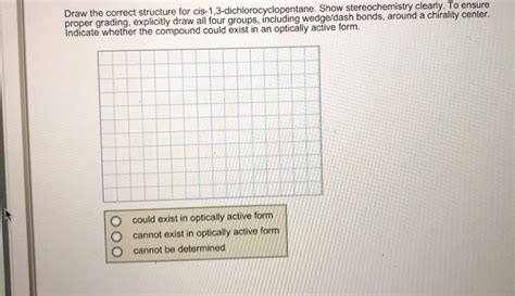 solved draw the correct structure for