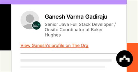 ganesh varma gadiraju senior java full stack developer onsite