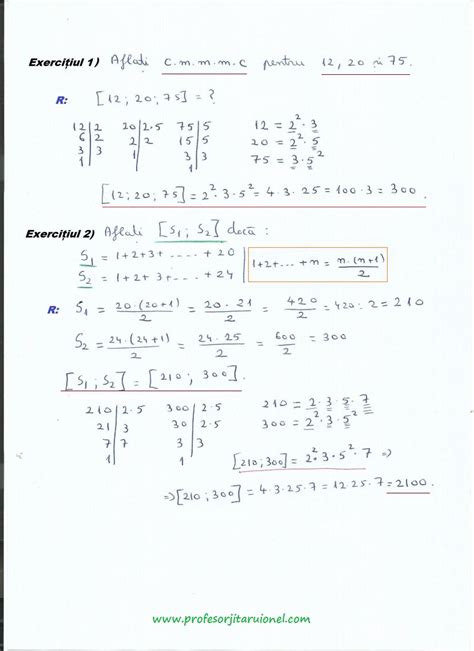 Cel Mai Mic Multiplu Comun C M M M C Legătura Dintre C M M D C și C