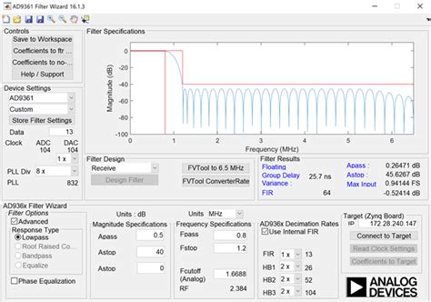 Ad9361 Filter Wizard Does Not Format Fir Filter Coefficients As Int16