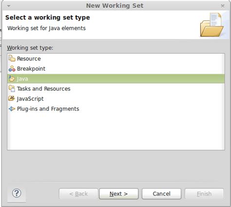 organizandonos con eclipse i working sets arquitectura java