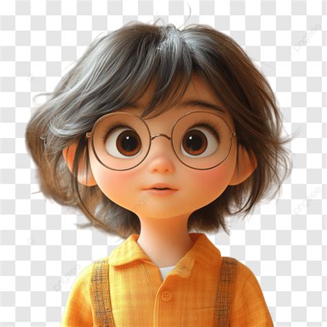 Cartoon Character With Glasses Cartoon Character Glasses Png