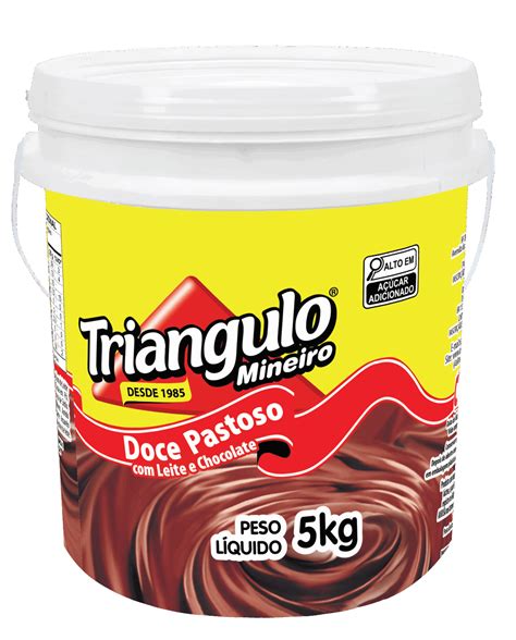 Doce Pastoso Com Leite E Chocolate Balde 5kg Alimentos Triangulo