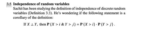 Solved 3 5 ﻿independence Of Random Variablessachit Has Been