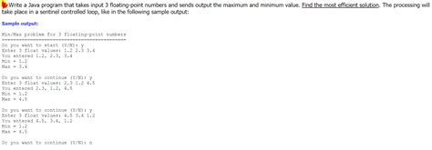 Solved Write A Java Program That Takes Input 3