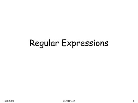 Ppt Regular Expressions Powerpoint Presentation Free Download Id