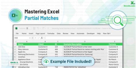 Partial Match In Excel TestLA Innovations