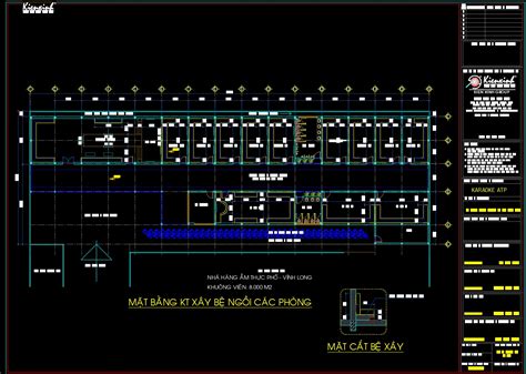 File cad bản vẽ thiết kế mặt bằng quán karaoke Chia sẻ Hồ sơ xây dựng