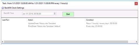 how can i execute a report for a past time period to backfill missing data