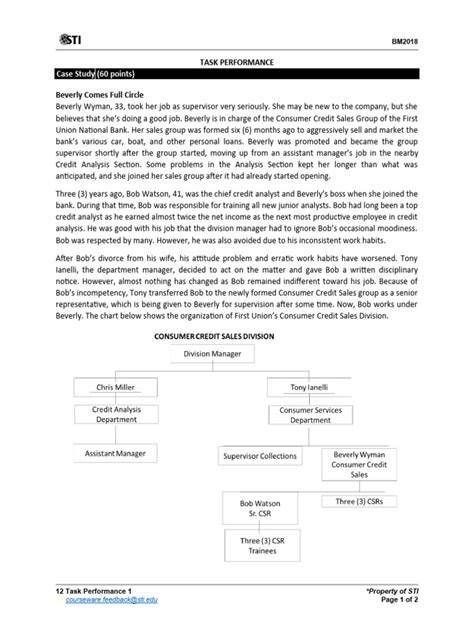 12 task performance 1 download free pdf credit finance and money management