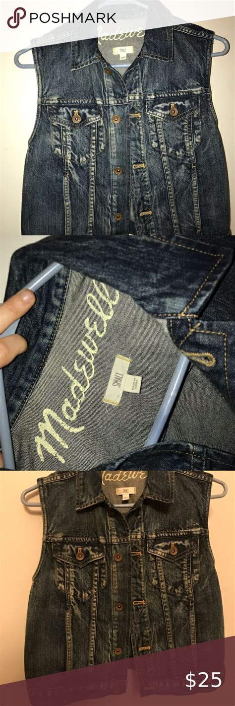 2 For 30 Madewell Small Jean Jacket Vest Jean Jacket Vest Vest