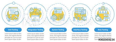Software Usability Testing Vector Infographic Template Business Presentation Design Elements