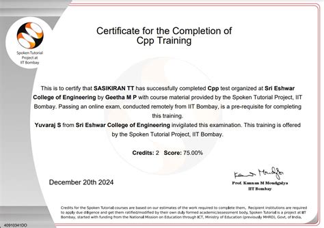 Sasikiran Tt On Linkedin Cpp Programmingskills Certification