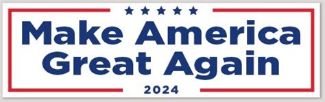 Make America Great Again Bumper Sticker Makestickers