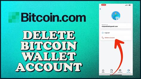 How To Delete Wallet Account 2024 Close Bitcoin Wallet Account Youtube